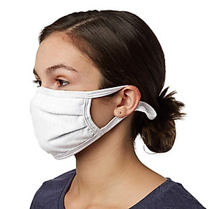 Hanes X-Temp Adjustable Comfort Mask, White, 5 Count (Pack of 1)