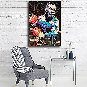 CJQ Alec-Monopolys Boxing Tyson Poster Decorative Painting Canvas Wall Art Living Room Posters Bedroom Painting 16x24inch(40x60cm)