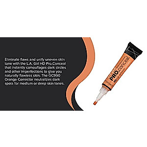 L.A. Girl Pro Conceal HD Concealer,0.28 Ounce (Orange Corrector)