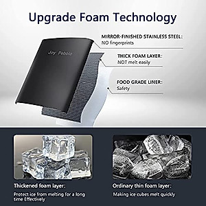 Ice Maker Countertop with Handle,9 Cubes Ready in 6 Mins,26Lbs/24H, Self-Cleaning Portable Ice Machine with Basket and Scoop, for Home/Kitchen/Camping/RV