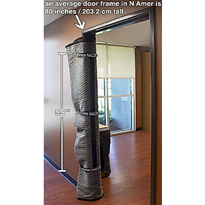 Forearm Forklift FFDJSS3WW Jamb Protector with 3 Steel Spring Clips That Hold Moving Blanket or Cardboard to Door Frame to Prevent Scratching, Black