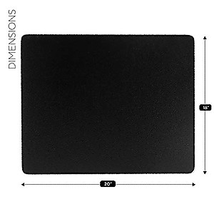 Vance Extra Large Black 16 x 20 inch Surface Saver Cutting Board for Over Sink Prep | Best Kitchen Chopping Board | BPA-Free | Non-Porous