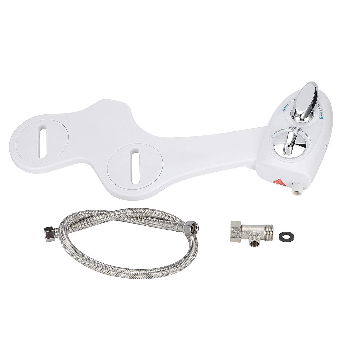 Nonelectric Mechanical Bidet Toilet Seat AdjustableWater Spray Attachment Rear Feminine , Self Nozzle