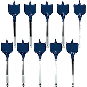 Bosh 10 Pack of 1-1/2 in. x 6 in. Daredevil Spade Bits (Bulk) # DSB1021B-10PK