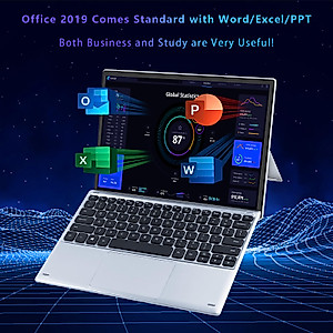 BINTEC 2-in-1 Laptop,14" IPS 2.5K(2160x1440) Touchscreen,Intel 12th Generation Alder Lake N95(up to 3.4GHz),12GB DDR5,Long Battery Life,Windows 11,Bluetooth 4.2,2.4G/5Gwifi (Silver/12G+512GB SSD)