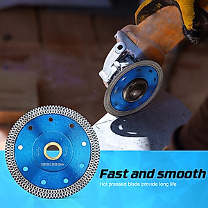 Tiledurepro 2Pc/Lot 4.5" Tile Saw Blade Super Thin Diamond Blade Porcelain Cutting Disc Wheel for Angle Grinder