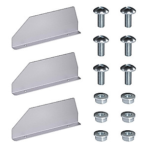 AA Products P-SH-Divider-Top 4.3" Heightened Version Shelf Divider Shelf Accessories Designed for top Boards of 13" Depth Van Shelving Storage, Set of 3 - Grey