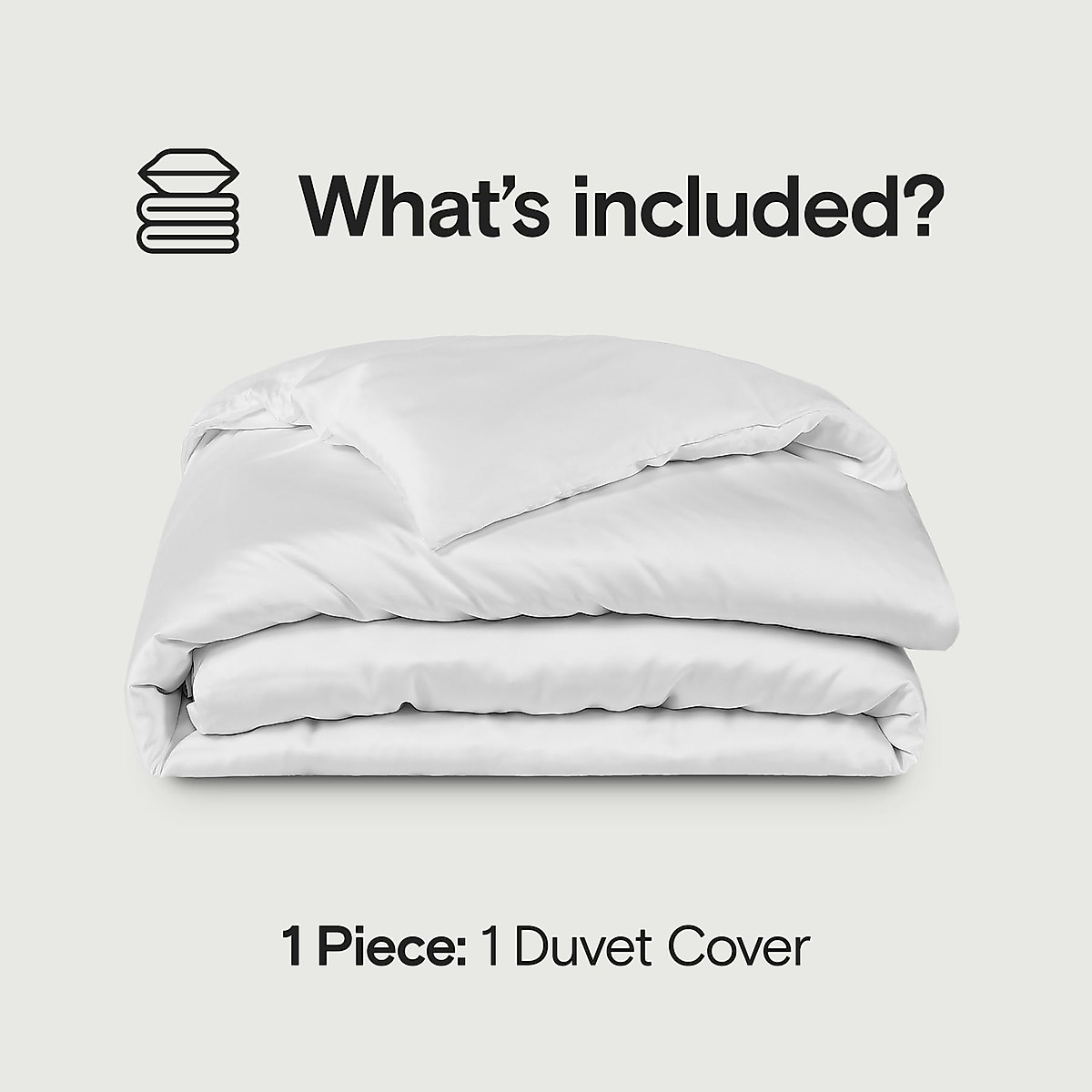 SIJO AiryWeight Tencel Duvet Cover, 100% Lyocell Derived from Eucalyptus, Buttery Soft, Best Cooling Sheets by Architectural Digest (Snow, King/Cal King 106"x90")
