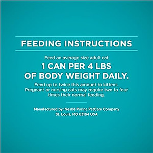 Purina ONE Natural, High Protein, Grain Free Wet Cat Food Pate, Ocean Whitefish Recipe - (Pack of 24) 3 oz. Pull-Top Cans