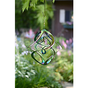 Red Carpet Studios 31065 Hanging Cosmix Wind Spinner, Double Helix, Rainbow