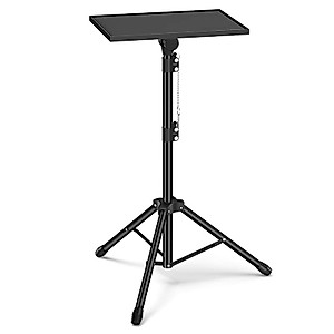 ESDDG Projector Stand Tripod, 23" to 63" Laptop Stand with Tripod Music Stand Tripod for Camera Portable Tripod with Adjustable Height, Projector Tripod Stand
