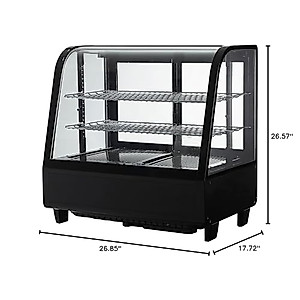 PremiumLevella PCRN357DR 3.5 Cu. Ft. Countertop Refrigerator Display Case