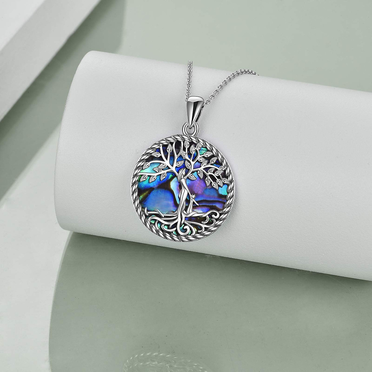 ONEFINITY Tree of Life Necklace Sterling Silver Mother Necklace Mom Pendant for Women Jewelry Mothers Day Birthday Gifts