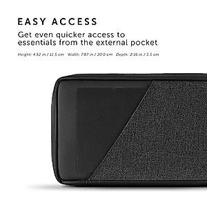 Native Union Stow Organizer – Premium Travel Tech Kit Crafted with Durable Canvas – Keep Essentials Organized with Flexible Storage & Quick-Access Pocket for Cables, Chargers, SIM Cards & More (Slate)