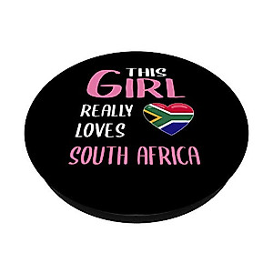 Womens Traveling Gift This Girl Really Loves South Africa PopSockets PopGrip: Swappable Grip for Phones & Tablets