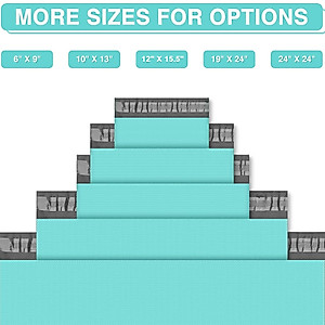 Fuxury Poly Mailers 10x13 Inch Shipping Bags for Clothing Embossed Dots Design Shipping Envelopes Waterproof Mailing Envelopes Self Seal Mailers Poly Bags Durable Package Bags Teal