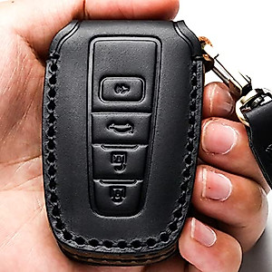 ZiHafate Car Key Fob Cover Case Compatible with Toyota Keyless Remote Control 2022、2021、2020、2019、2018、2017、2016 RAV4 Camry Corolla Avalon Tacoma Highlander 4Runner Tundra Prius Prado etc. （AN-Black）…