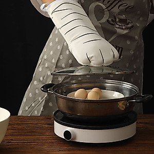 Cute Oven Mitts Kitchen Cooking Baking Heat Resistant Cat Glove, 1PC Cat Paw Design Heat Resistant Pot Holder Gloves for BBQ Kitchen Use