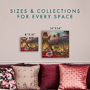 Thomas Kinkade Studios Disney's Mickey and Minnie in Hollywood 8 x 10 Gallery Wrapped Canvas