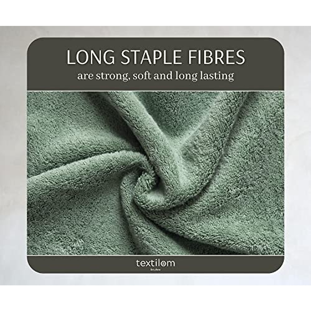 TEXTILOM Turkish Hand Towels for Bathroom – Hotel and Spa Quality & Soft & Absorbent & Quick Dry Bathroom Hand Towels – 100% Cotton Turkish Hand Towel Set of 4 (16 x 28 inches) - Green