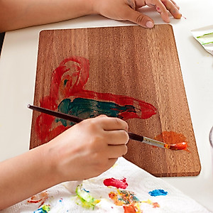 18 Pcs Wood Cutting Board Bulk Kitchen Chopping Boards Large Serving Board Wooden Cutting Board Set for Kitchen Meat Cheese Bread Vegetables (14" x 10",Acacia Wood)