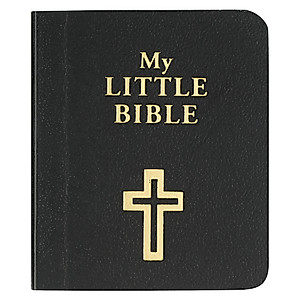 My Little Bible 2” Standard Edition - Selections of Key Verses From Every Book, Tiny Palm-size OT NT Scripture for Ministry Outreach, Classic 1769 KJV Text, 2" x 2.5”, Black