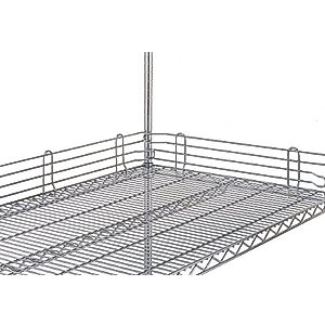 Metro L30N-4C Super Erecta Chrome Plated Steel Stackable Ledge, 30" Width x 4" Height