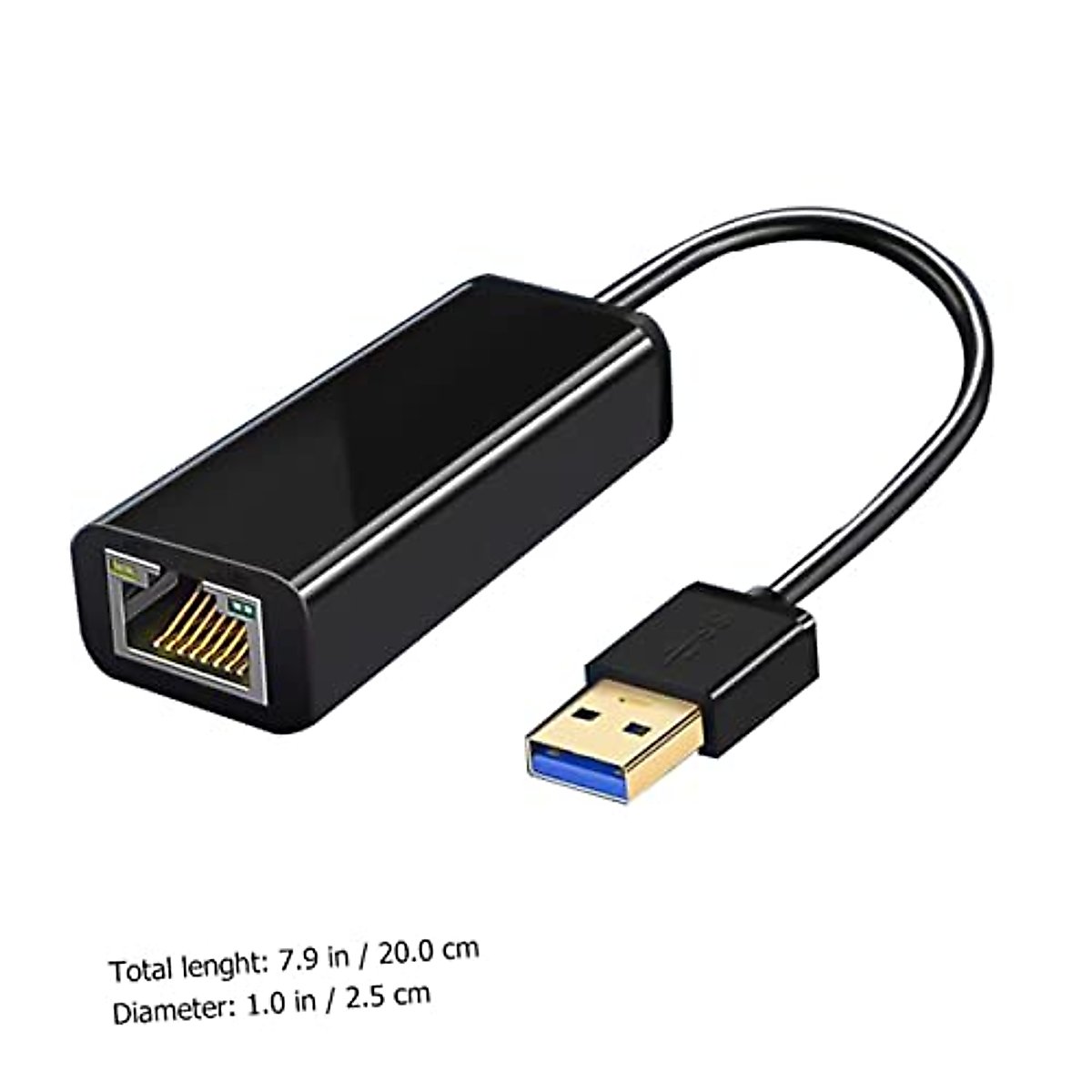 HONMEET Ethernet Adapter Gigabit LAN Network Adapter USB Ethernet Converter USB Adapters Type c to Ethernet LAN Internet Network Adapter USB Adaptor Network Card Wired Abs