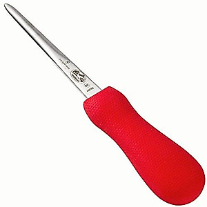 Victorinox - 44696 Victorinox 7.6399.6-X1 Oyster Knife 4-Inch Boston Style Blade, Red SuperGrip Handle