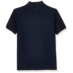 Lacoste Unisex-Child Short Sleeve Classic Pique Polo, Navy Blue, 10