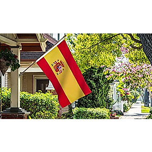 DANF Spain Flag 3ftx5ft Spainish National Flags Polyester with Brass Grommets 3x5 Foot Flag
