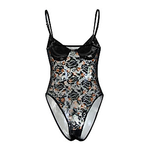 Women's Lingerie, Teddy Lingerie Naughty Sex Lengerie Spaghetti Corset Top Bodysuit Bustier Cami Lace Tops Sexy Mesh Lingerie Going Out Tank Top Women Bathing Suits One Piece Night (M, Black)