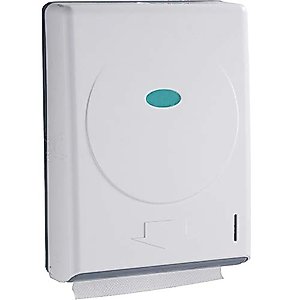 Paper Towel Dispenser Wall Mount, C Fold Paper Towel Dispenser, Multifold Towel Dispenser for Home and Commercial Use, Bathroom Tissue Holder,White by Cq acrylic