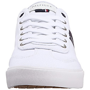 Tommy Hilfiger Men's Pandora Sneaker, White Canvas 137, 12M
