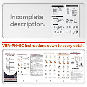 VBR-PH+EC Meter Test PH, EC, TDS, Salt, Water Temperature