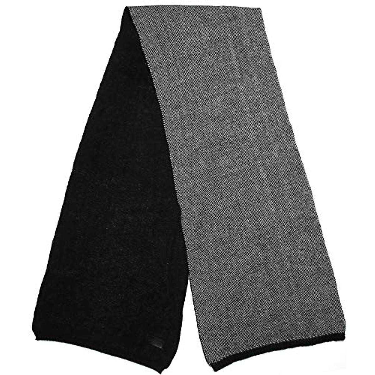 Mio Marino Mens Premium Winter Scarf, Soft Knit Scarves - Black & White - One Size