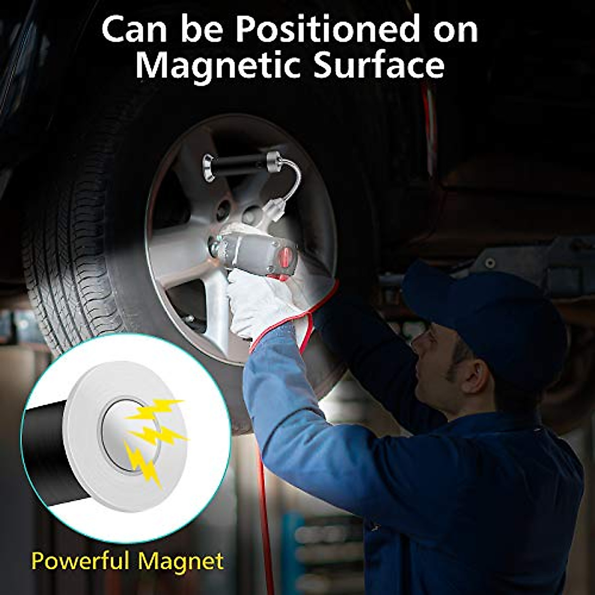 ANSAUCT BBQ Grill Light, LED Grill Lights for BBQ Lights for Grill Magnetic Grill Light Outdoor for Grilling at Night 360 Degree Flexible Gooseneck Grill Lights Waterproof Heat Resistant