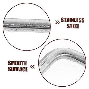 KONTONTY Ice Cream Machine Latch Shop Supplies Portable Ice Cream Maker Parts Ice Cream Grip Multipurpose Hook up Soft Serve Ice Cream Machine Accessories Silver Stainless Steel Ice Cream