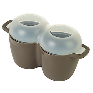 Prep Solutions by Progressive Microwave Poach Perfect - Poach Perfect Eggs, No-Mess, Odor Free, BPA FREE, Dishwasher Safe