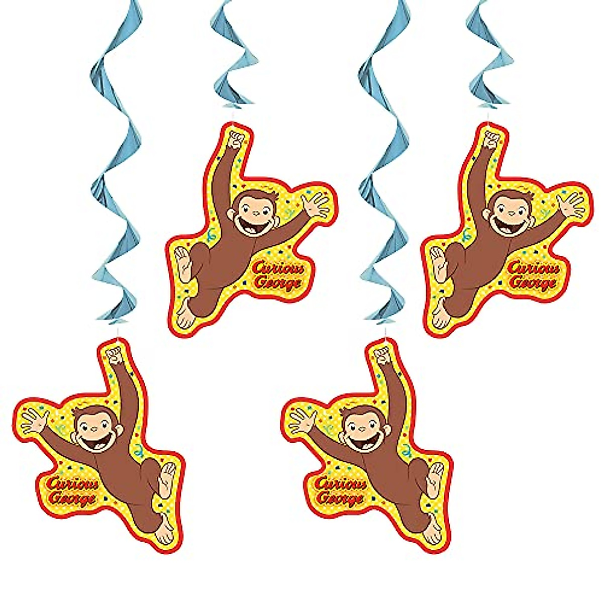 Unique Party Decorating Kit | Curious George | 7 Pcs, 96" X 11", Multi