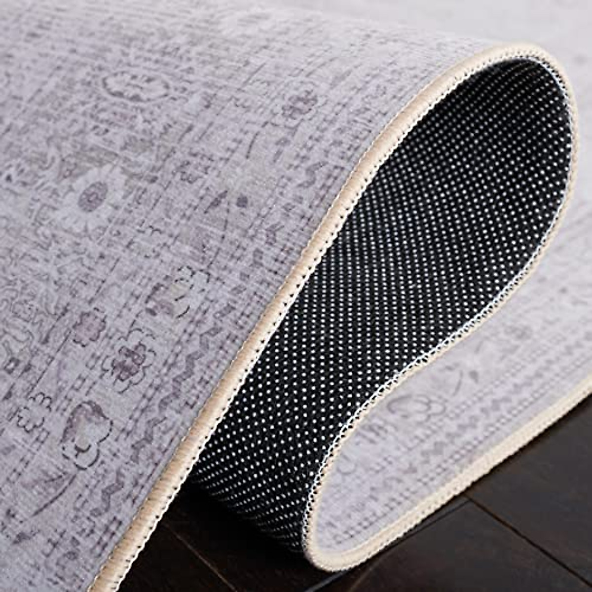 SAFAVIEH Tucson Collection Area Rug - 8' x 10', Beige & Beige, Persian Design, Non-Shedding Machine Washable & Slip Resistant Ideal for High Traffic Areas in Living Room, Bedroom (TSN199B)