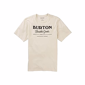 Burton Mens Durable Goods Short Sleeve Tee, Stout White New, X-Small