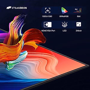 Dell OptiPlex Desktop Computer with 24 inch Monitor PC & Bundle, i7-6700 3.4GHz,16GB Ram New 512GB SSD,Intel AC7260 Built-in WiFi Bluetooth,HDMI,Refurbished Desktop,Windows 10 Pro (Renewed), Black