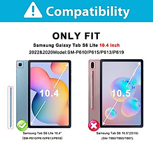 BATYUE Case for Samsung Galaxy Tab S6 Lite 10.4 Inch 2024/2022/2020 (SM-P610/P613/P615/P619/P620/P625/P627), Protective Rugged Cover with Stand, for Kids, Boys, Girls, Frozen Blue