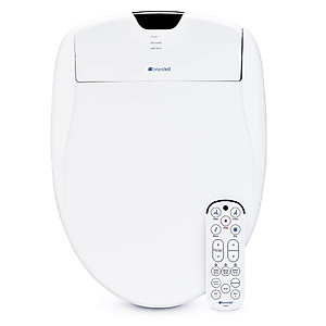Brondell S1400-EW & SWF44 Bundle - Electric Bidet Toilet Seat with Premium Carbon Water Filtration System for Elongated Toilets
