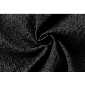 yoeasy Women Cotton Linen Drawstring Wide Leg Pants High Waisted Casual Loose Trousers with Pockets (X-Large, Black)