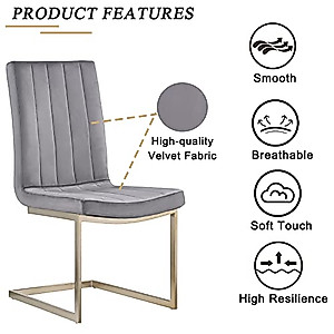 FDFK 5 Piece Kitchen Dining Room Table Set with 1 Walnut Veneer Top Rectangle Dining Table and Dining Chairs Set of 4 for Dining Room,Restaurant(Gray)