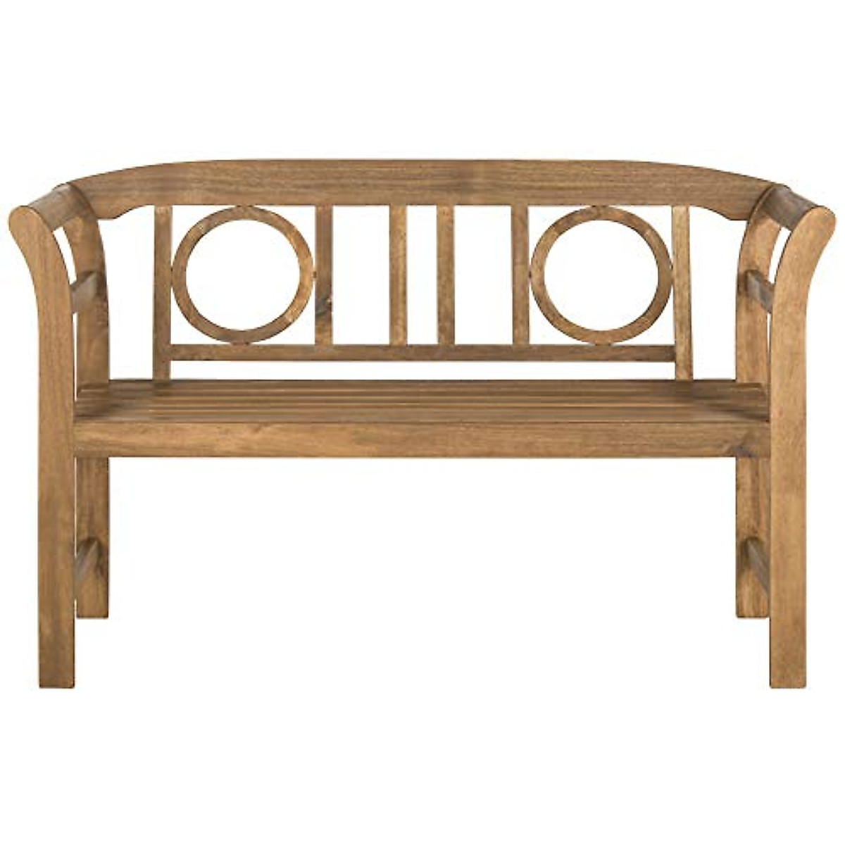 SAFAVIEH PAT6743A Outdoor Collection Moorpark 2 Seat Bench