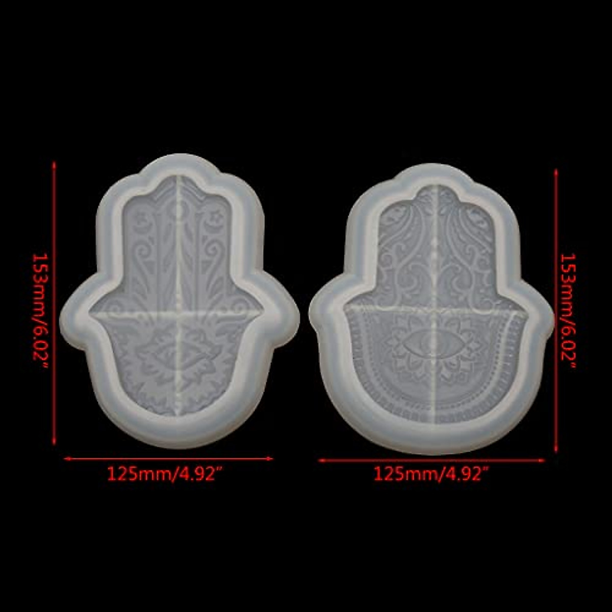 Jewelry Tray Hand Mold Storage Plate Dish Resin Hand Epoxy Silicone Resin Molds for and Craft Supply Tool Silicone Molds for Soaps Square