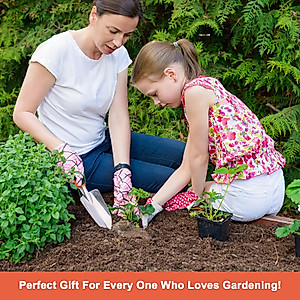 Garden Shovel Garden Hand Trowel, Heavy Duty Hand Shovel with Ergonomic Handle, Small Gardening Hand Tools Shovels for Digging, Rust Resistant Garden Spade Trowel Garden Tools for Garden Work, Orange